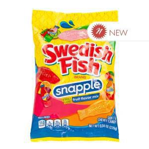 Snapple Swedish Fish 8.04 oz Bag – Bruce's Candy Kitchen