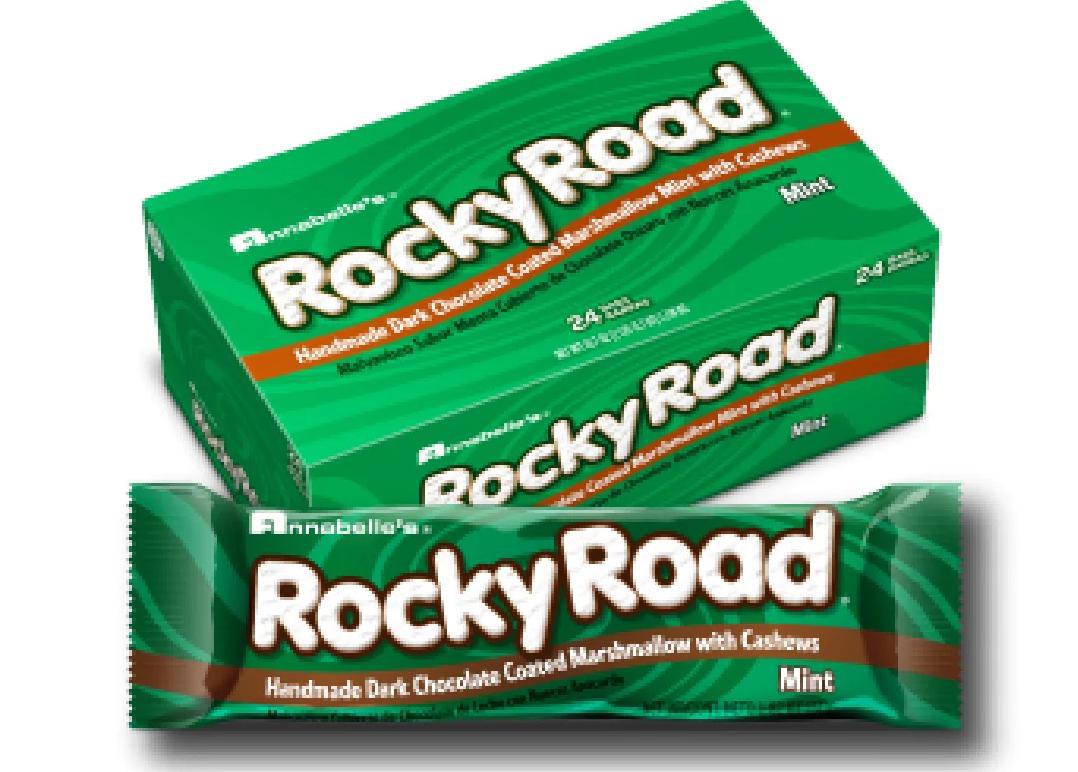 Rocky Road Candy Bar- Mint – Bruce's Candy Kitchen