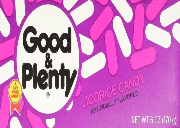 Good & Plenty Theater Box 6oz – Bruce's Candy Kitchen